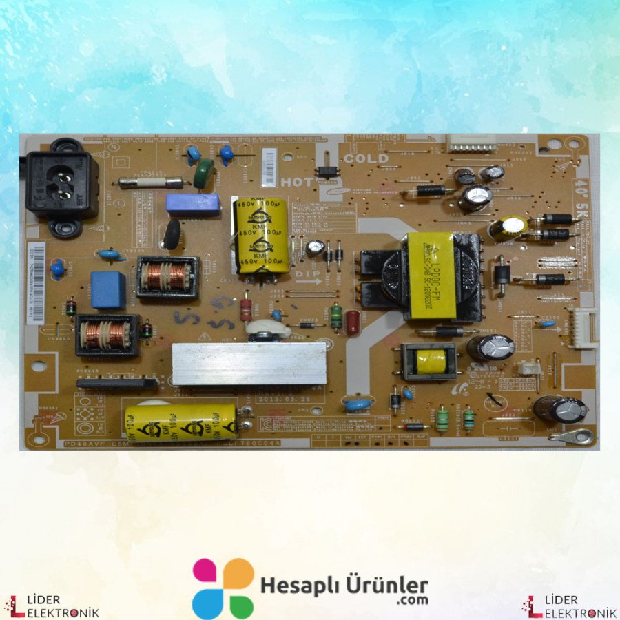 BN44-00496A , PD40AVF , Samsung, Power Board, Besleme Kart, UE40EH5000 ...